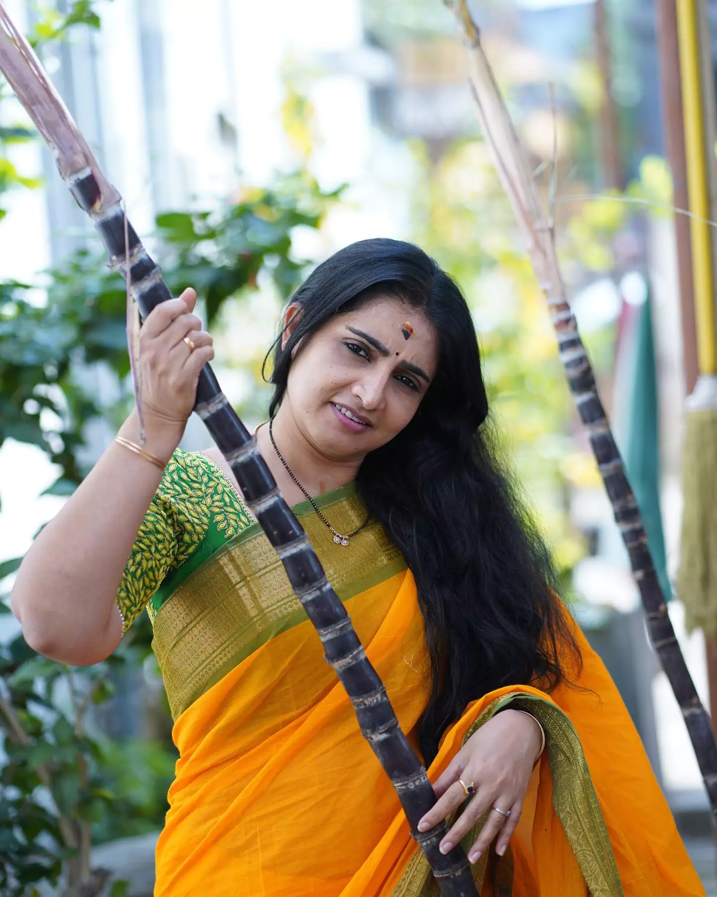 Pongal : Pandian Stores 'Sujitha Dhanush' Chettinad Sarees love