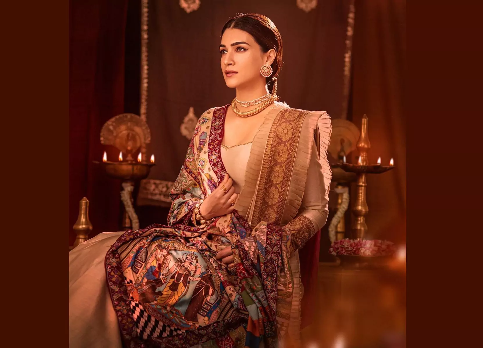 Adipurush Kriti Sanon S Ayodhya Tales Shawl Must Have For Your Next