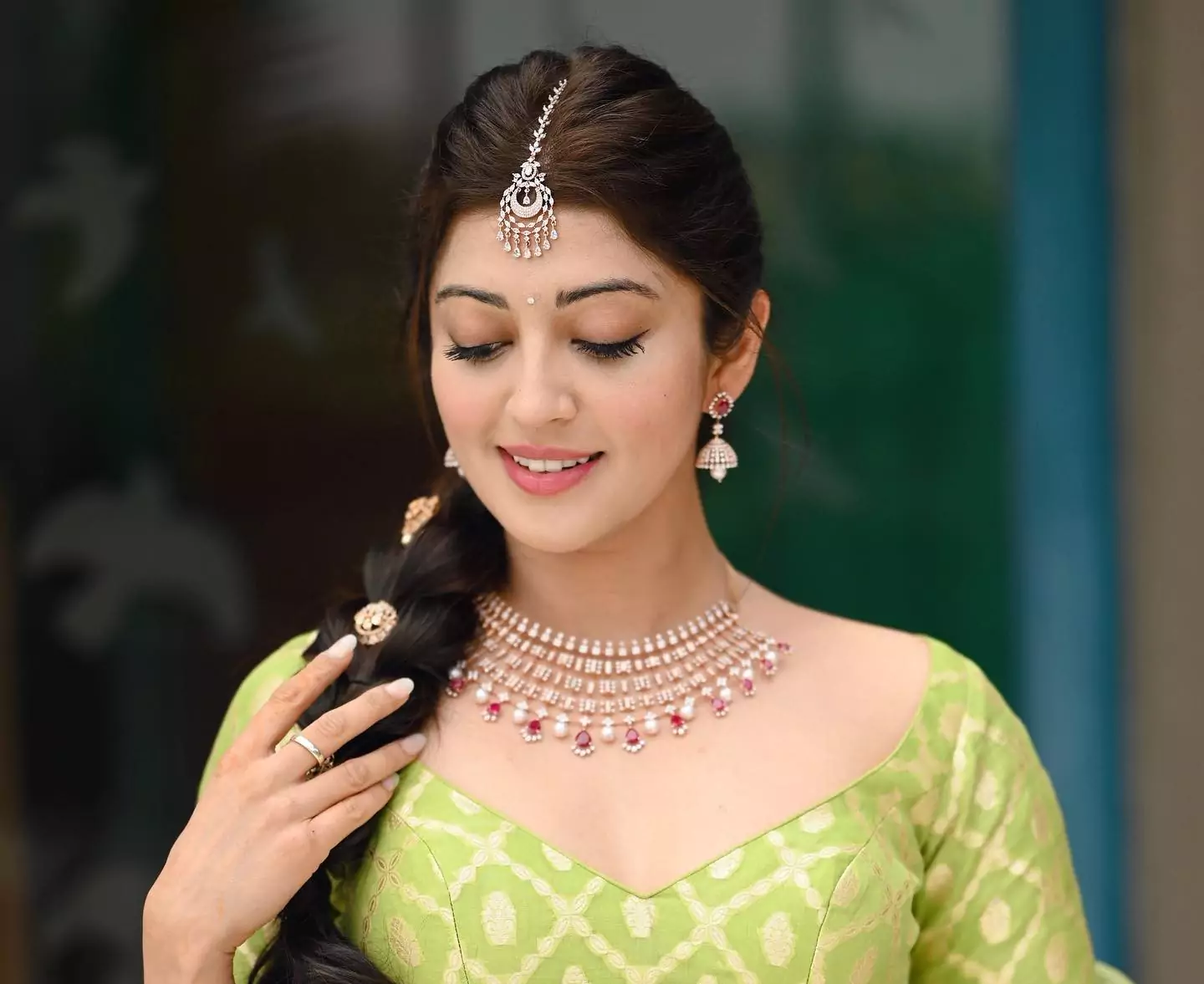 Pranita Subhash's Exquisite Attire Shines at Brother-in-law's...