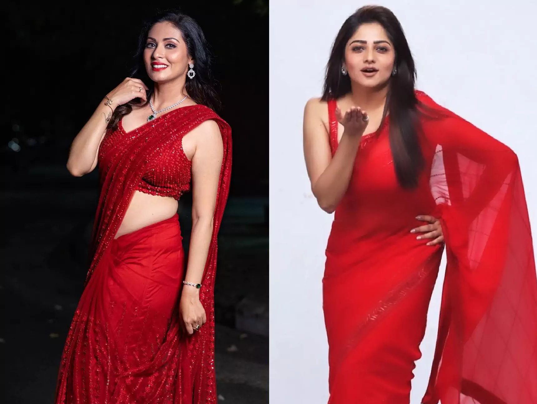 How to Style Red Sarees for Parties? 9 Important Points to...