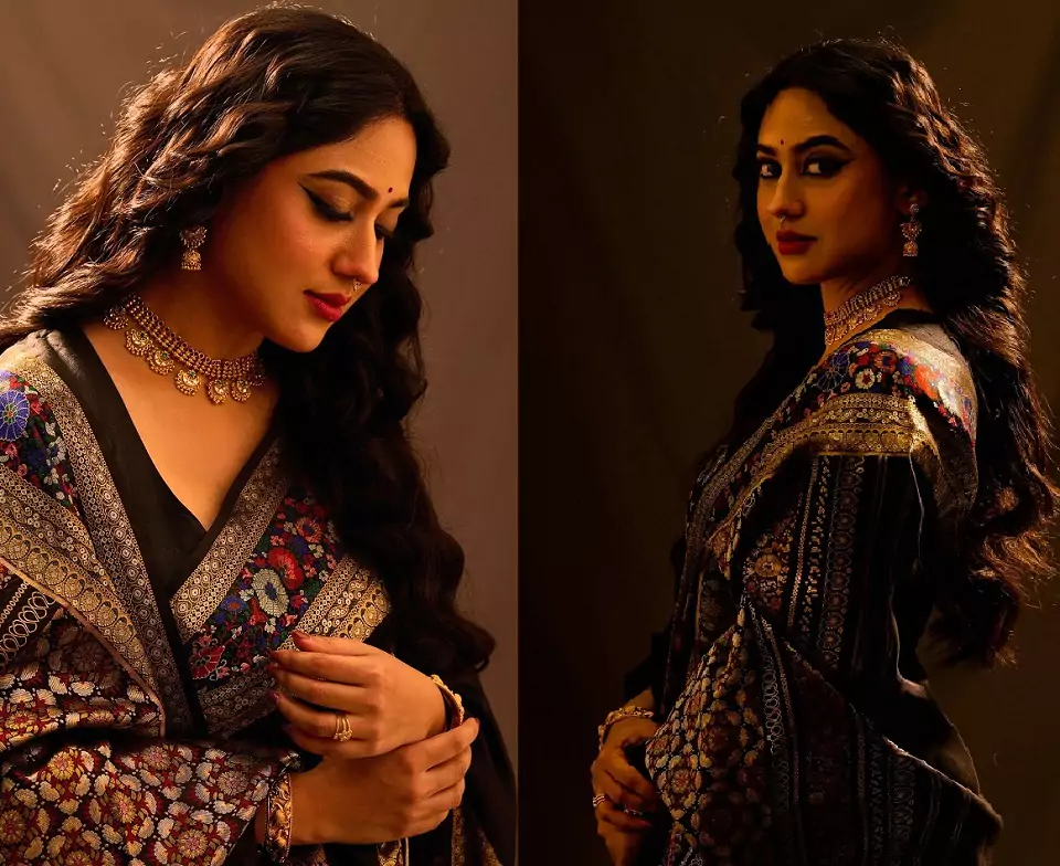 Miya George’s Saree Look: Diwali 2024 Styling... | Sareeing.com