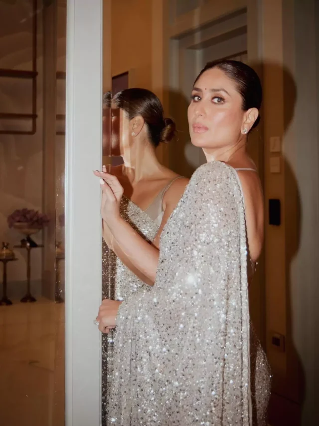 6 Stunning Ways Kareena Kapoor Rocked a Silver Sequin Saree