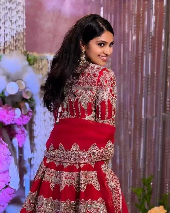Bridal Dream: Manasa Varanasi’s Red Lehenga Look at Teach for...